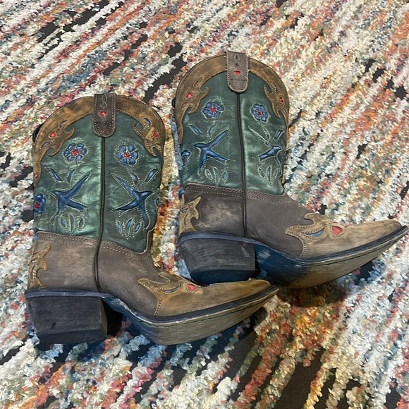 Dan Post | Shoes | Dan Post Blue Bird Floral Cowgirl Boots | Poshmark